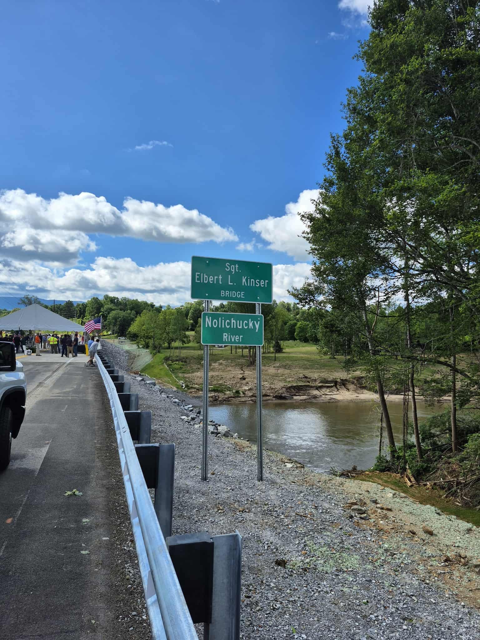Kinser Bridge Makes Record Reopening In Greene County – 92.3 WNPC