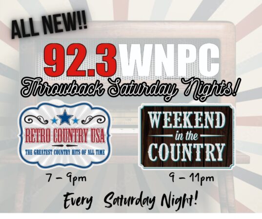 Throwback Saturday Nights are here! – 92.3 WNPC